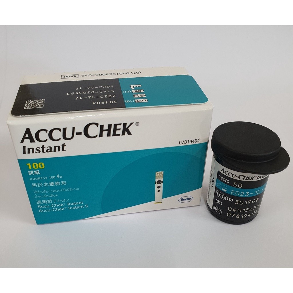 Accu-Chek Instant 100s Test Strip Accuchek (Exp:Latest) | Shopee Thailand