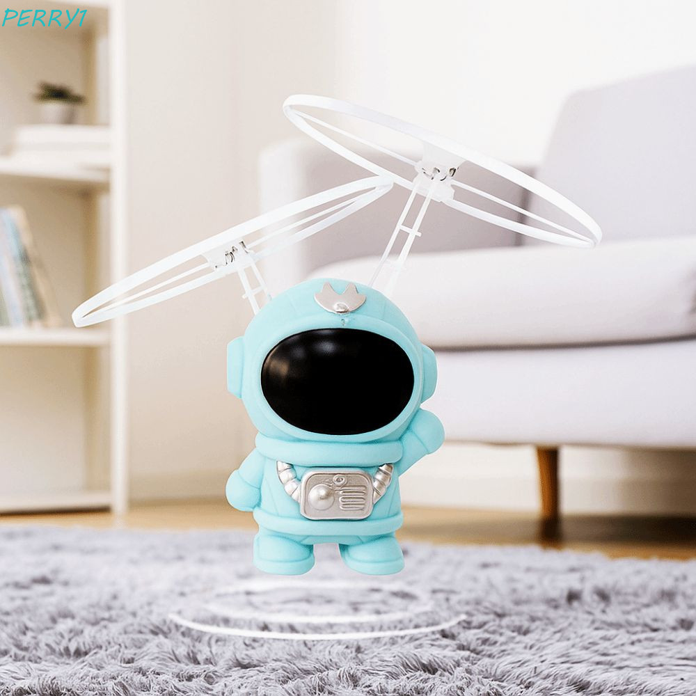 PERRY Flying Robot Toy, Dual Wings Lights Hand Control Helicopter ...
