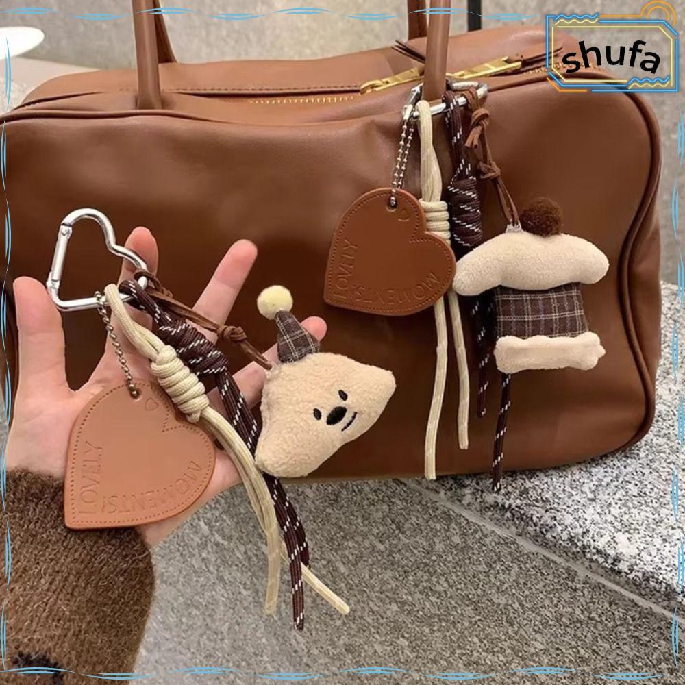 SHUFA ตุ๊กตาพวงกุญแจน่ารัก พร้อมเชือกถัก พวงกุญแจครีเอทีฟพลัช ออกแบบ ...