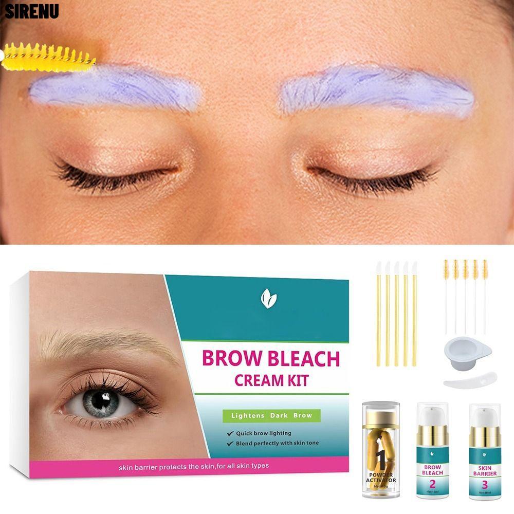 SIRENU Brow Bleach Kit, Eyebrow Bleach ใช้งานง่าย Brow Lightening Kit ...