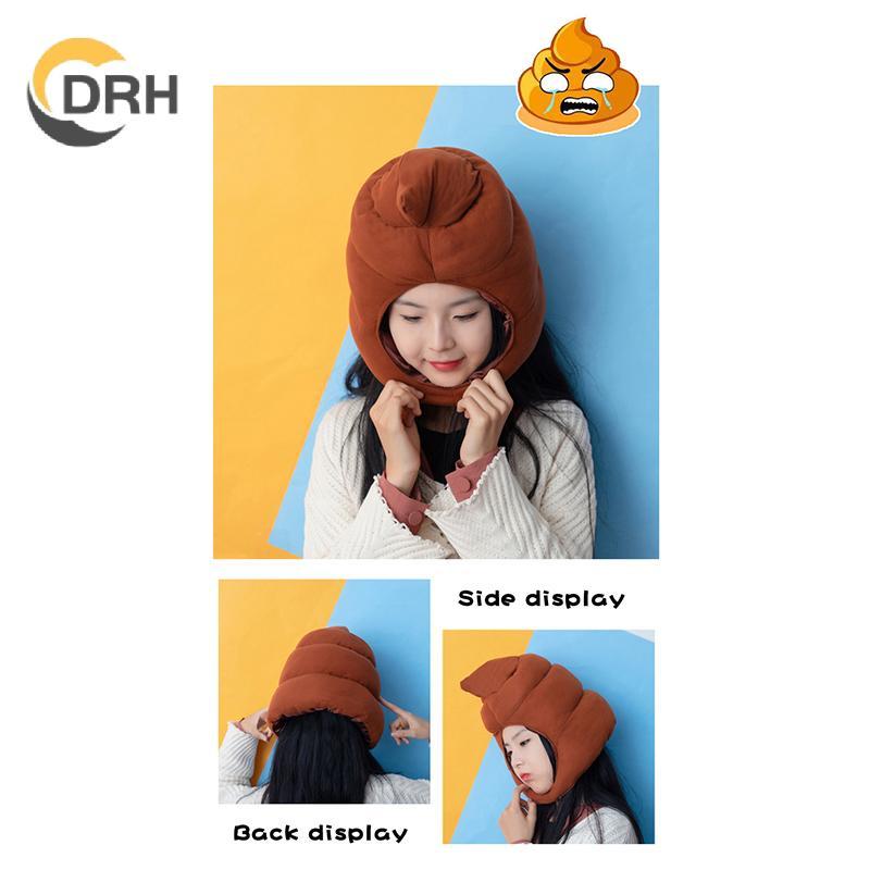 Newwellknownepic Poop Head Cover น่ารัก Quirky Poop หมวกฤดูหนาวที่ ...