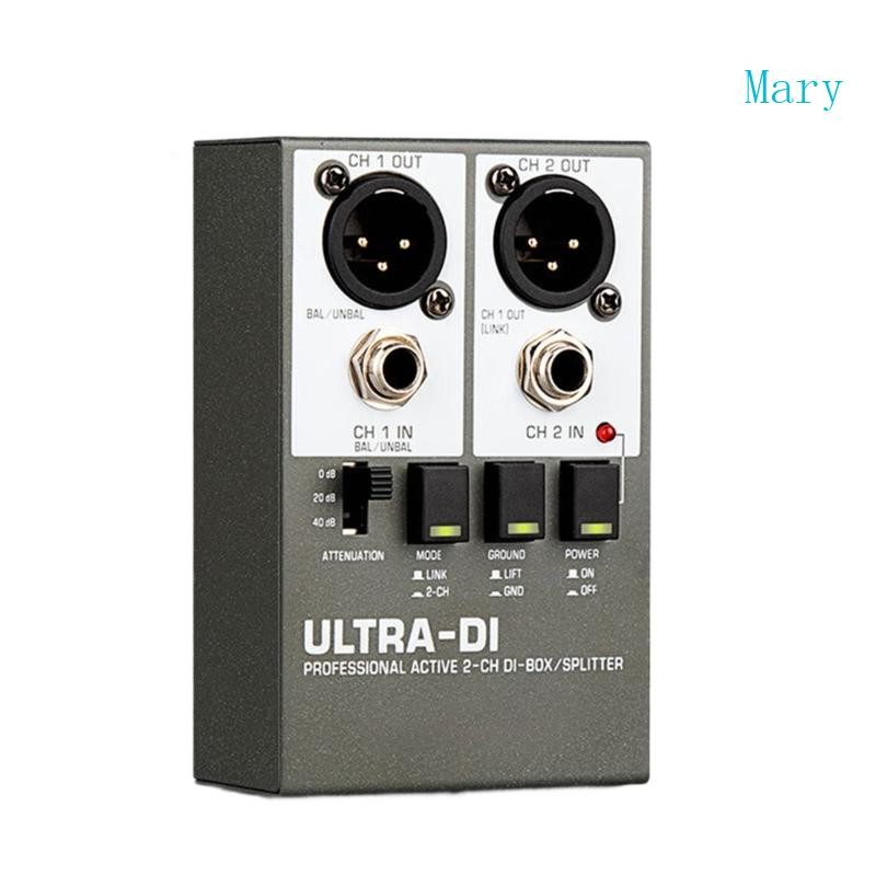 Mary Studio Metal DI Box Passive Interfaces Solution สําหรับเครื่องมือ ...