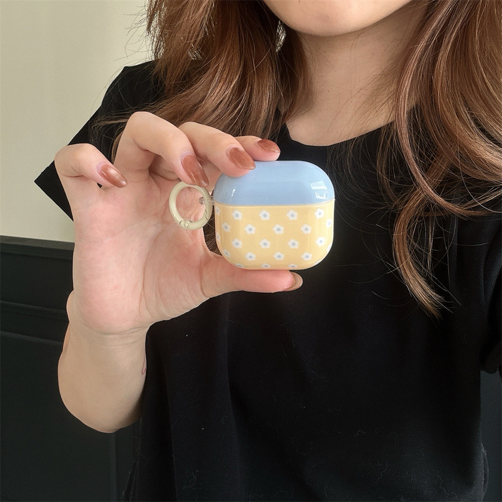 เคสบลูทูธไร้สายสําหรับ AirPods1/2 AirPods3 AirPods pro และ pro2 Pro3 2025 ฝาครอบหูฟังลายดอกไม้เด ...