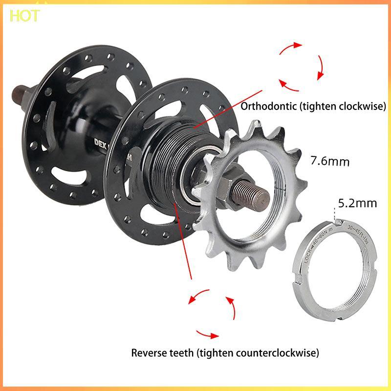 เกียร์คงที่สำหรับจักรยานแบบ_fixed gear_, พร้อม_cogs sprocket_สำหรับ_hub ...