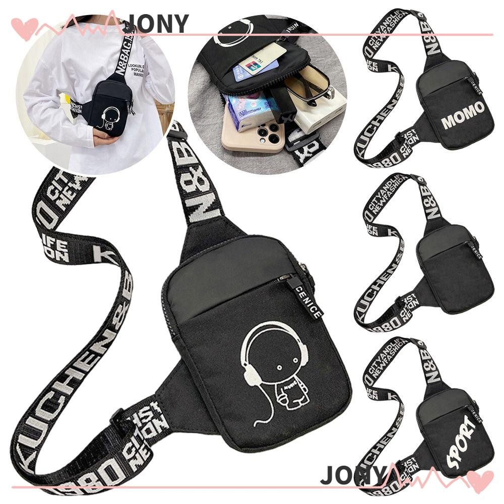 JONY Messenger Bag กระเป๋าสะพายข้างกันน้ำทรงสี่เหลี่ยม ทำจากผ้าไนลอน ...
