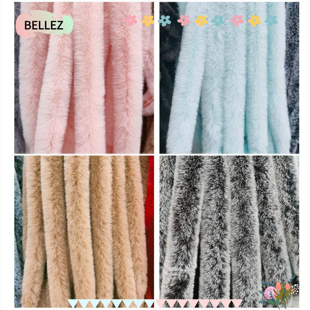 BELLEZ พาหนะขนปลอม ทำมือ wool tops cuff plush strip fluffy trim, 1M ...