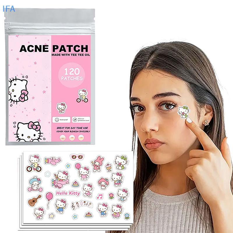 IFA 120 ชิ้น Hello Kitty Cat Repair Acne Patch Facial Skin Care Fade ...