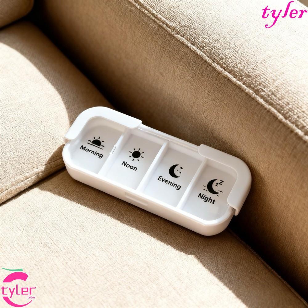 TYLER รายสัปดาห์ Pill Organizer, Damp-proof 28-Grid กล่องยา 7 วัน ...