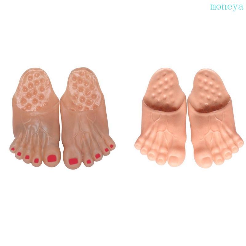 Mya Vinyl-Foot รองเท้าแตะ Big Toe รองเท้าแตะตลก Bare Feet อุปกรณ์ประกอบ ...