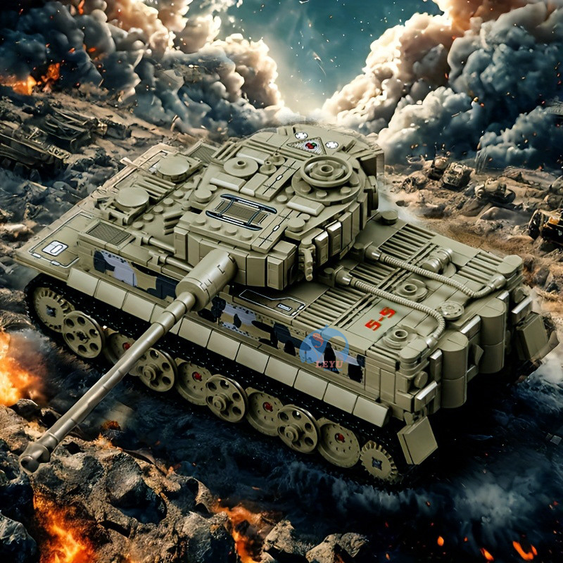 968 ชิ้น Tiger Tanks รุ่น Building Blocks ชุดของเล่นเด็กงานอดิเรกและของ ...