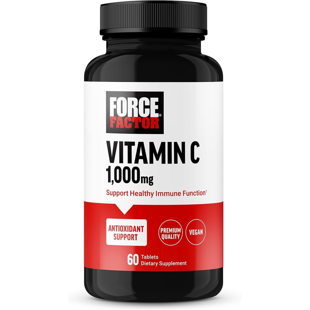 FORCE FACTOR Vitamin C 1000mg Immune Support Supplement, Vitamin C ...