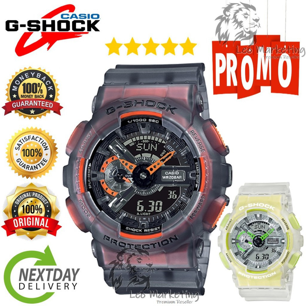 2026 G Shock GA-110-100 กีฬาจอแสดงผลคู่ GA110 Series Incredible กันน้ํา ...