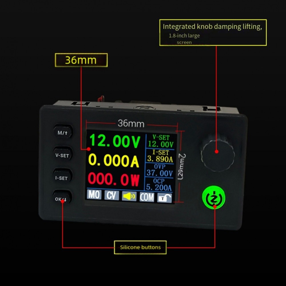 Buck-Boost Module คุณสมบัติการป้องกันหลายตัว แหล่งจ่ายไฟแบบปรับได้ ...