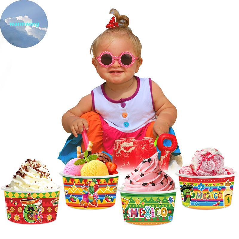 Warmwing Handmade Mexican Party ถ้วยไอศกรีม-กระบองเพชรกีตาร์ออกแบบขนมเครื่องดื่มกล่องกระดาษ ...