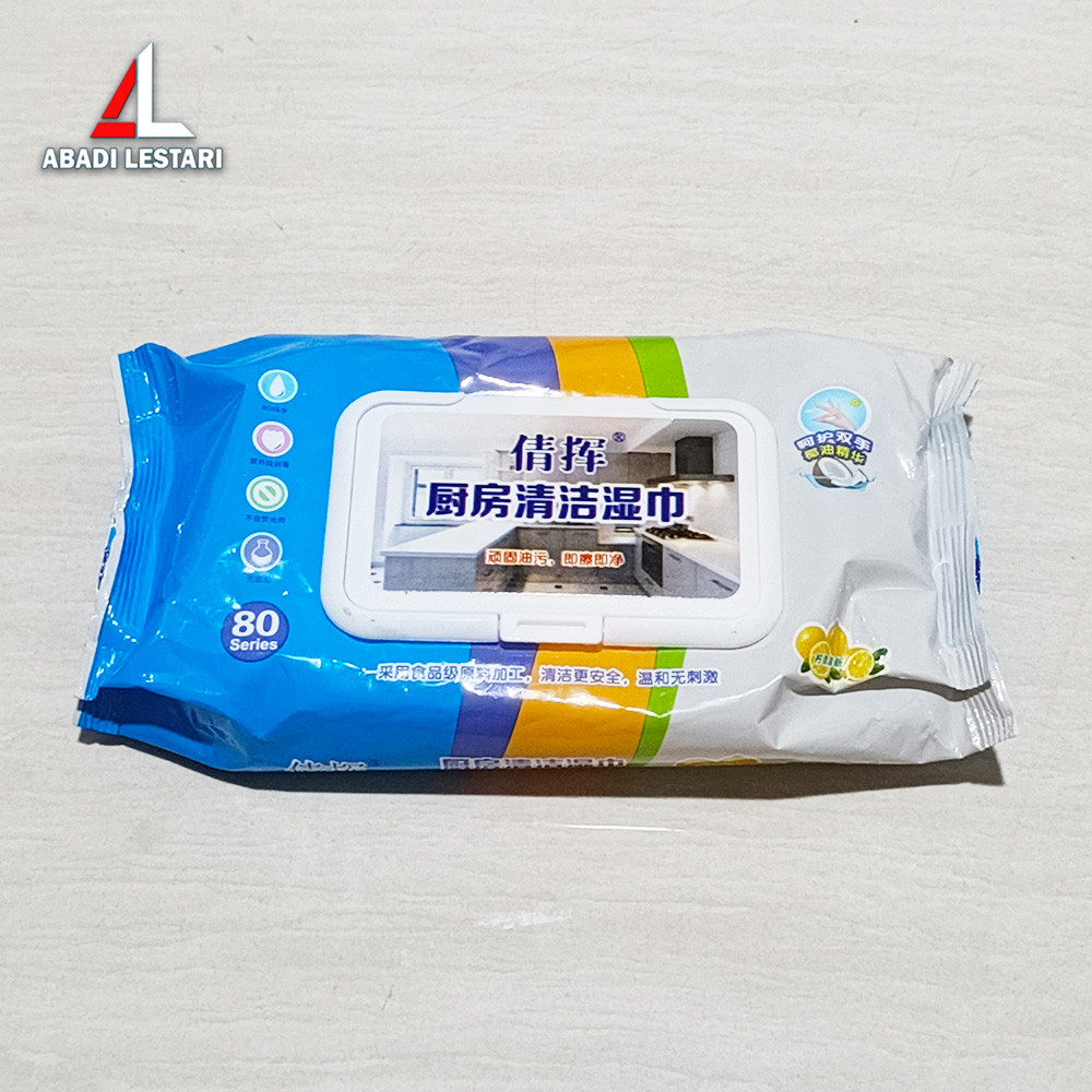 KITCHEN WET TISSUE COTENTS 80 ชิ้น ANTI-OIL / KITCHEN WET TISSUE ...