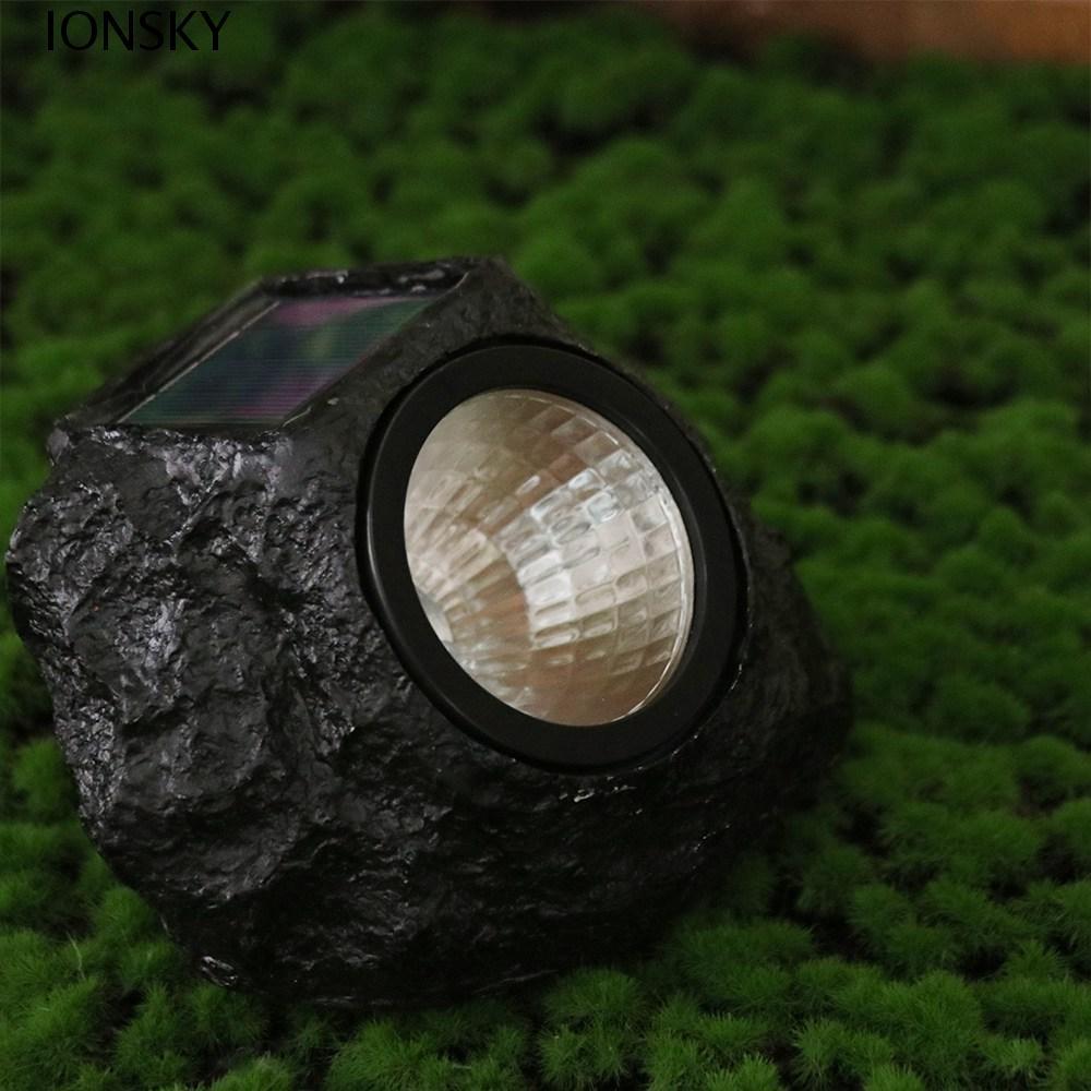 IONSKY ไฟหินพลังงานแสงอาทิตย์,สปอตไลท์หินจําลองโคมไฟหินพลังงานแสง ...