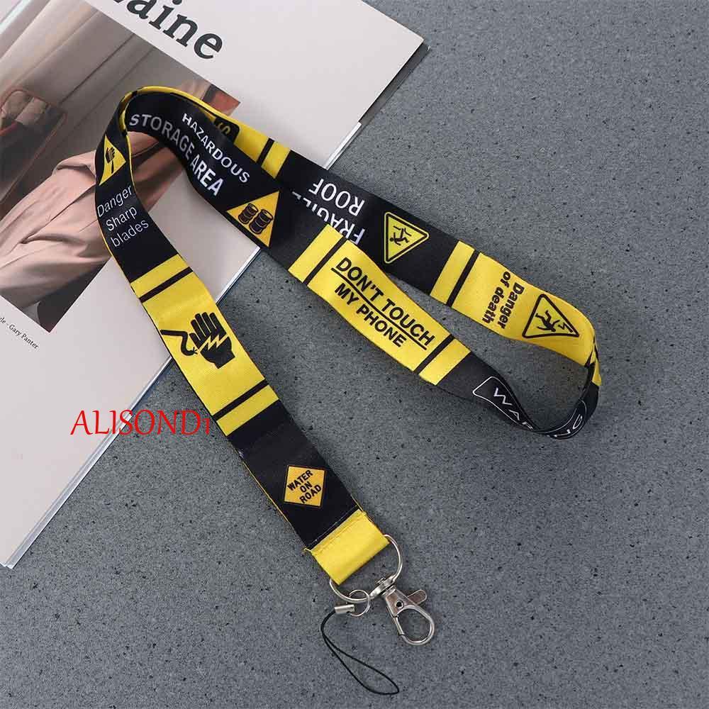 ALISOND1 ป้ายเตือน Lanyards Creative ID Badge Holder กล้องมือถือ ...