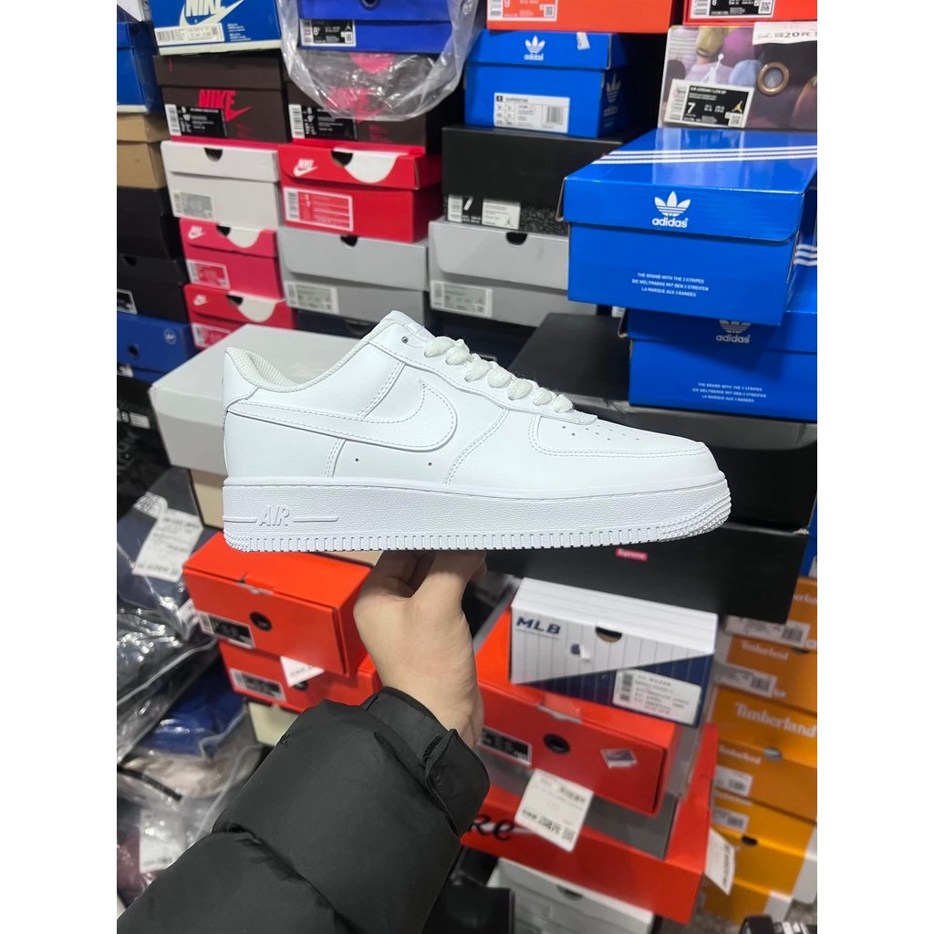 Nike/Nike Pure Original Version Air Force No. 1 AF1 สีขาวบริสุทธิ์จับ ...