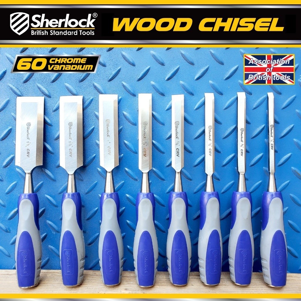 Sherlock Wood Chisel Fiber Handle แกะสลักแกะสลัก Chrome Vanadium 60 ...