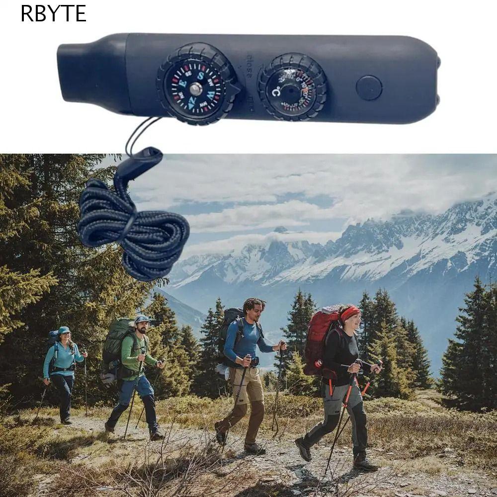 RBYTE นกหวีดเอาชีวิตรอดกลางแจ้ง, ไฟฉายเข็มทิศ นกหวีดเอาชีวิตรอดฉุกเฉิน, นกหวีดฉุกเฉินแบบพกพา 5 ...