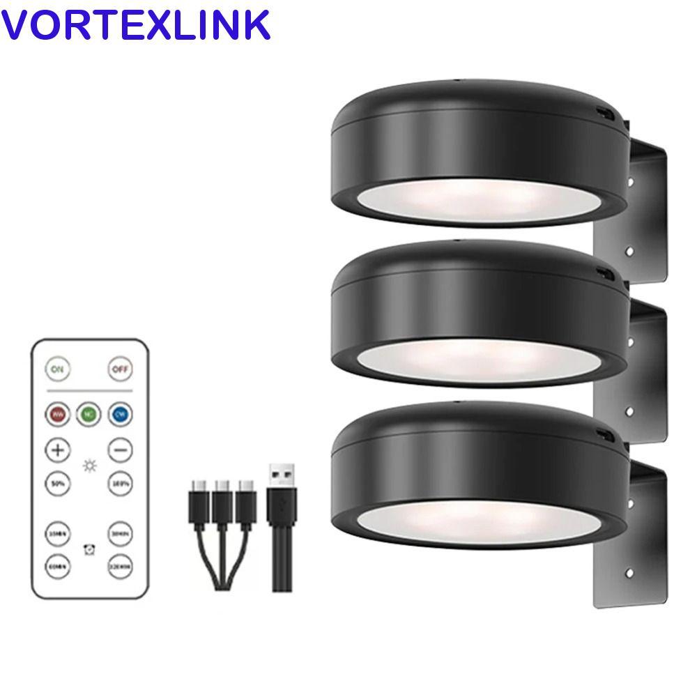 VORTEXLINK 1/2/3 ชิ้นไฟ LED แม่เหล็ก,ติดผนังไร้สายแบบชาร์จไฟได้,เจาะ ...