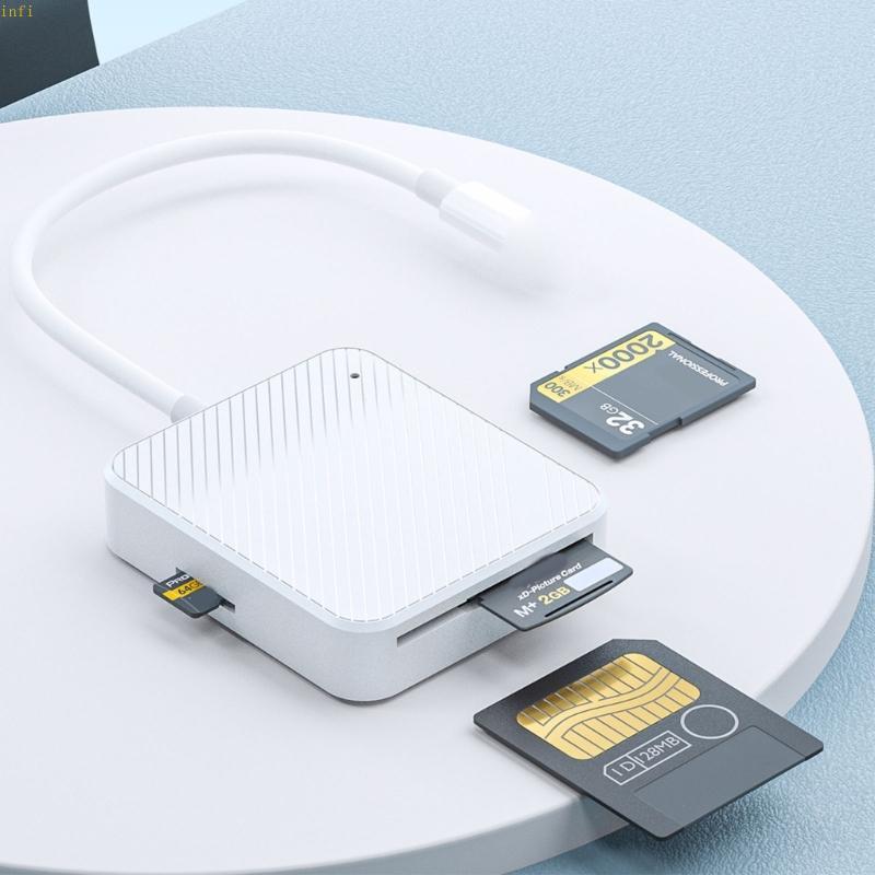 Infi Speed USB Type C Card Reader สําหรับการ์ดหน่วยความจํากล้อง SM SDXD ...