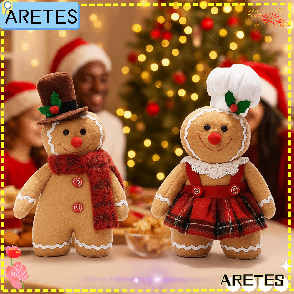 AREES Gingerbread Man ตุ๊กตา, ตุ๊กตา Dwarf Furry Dwarf Plush ตุ๊กตาของ ...
