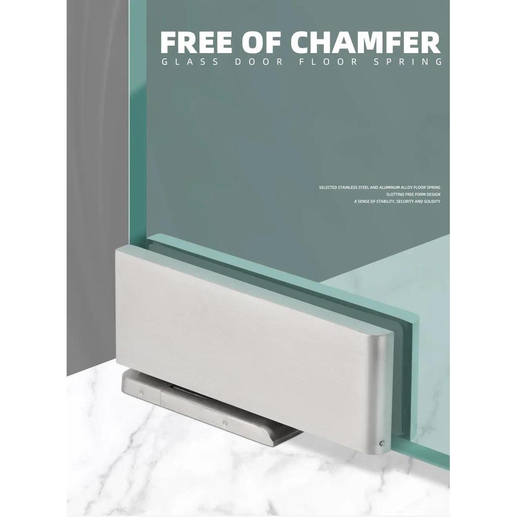 ฟรี Chamfer GLASS ประตูชั้นฤดูใบไม้ผลิ Hidde Groove-free Frameless ...