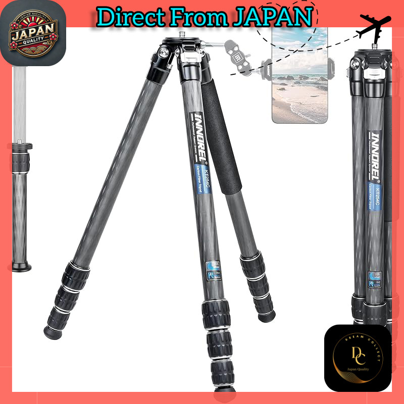 INNOREL Professional Carbon Fiber Tripod for DSLRs and Video Cameras ...