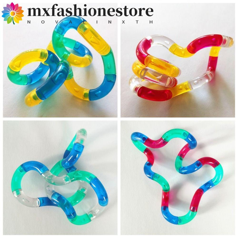 MXFASHIONE Twisted Rope Fidget, Rainbow Circle Winding Leisure Twisted ...