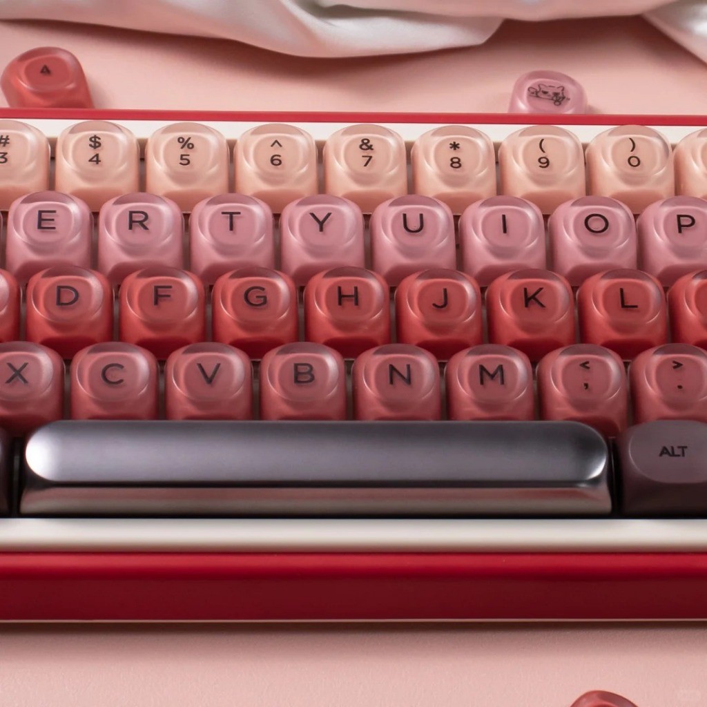 ลิปสติก Keycaps HOA โปรไฟล์ PC 132 คีย์ PBT Wooting Aula F75 RK100 ...