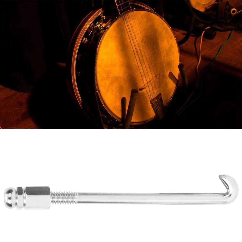 Outstyle-TH 24 ชิ้น Banjo Hooks โลหะเงินชุบโครเมี่ยมชิ้นส่วนเครื่อง ...