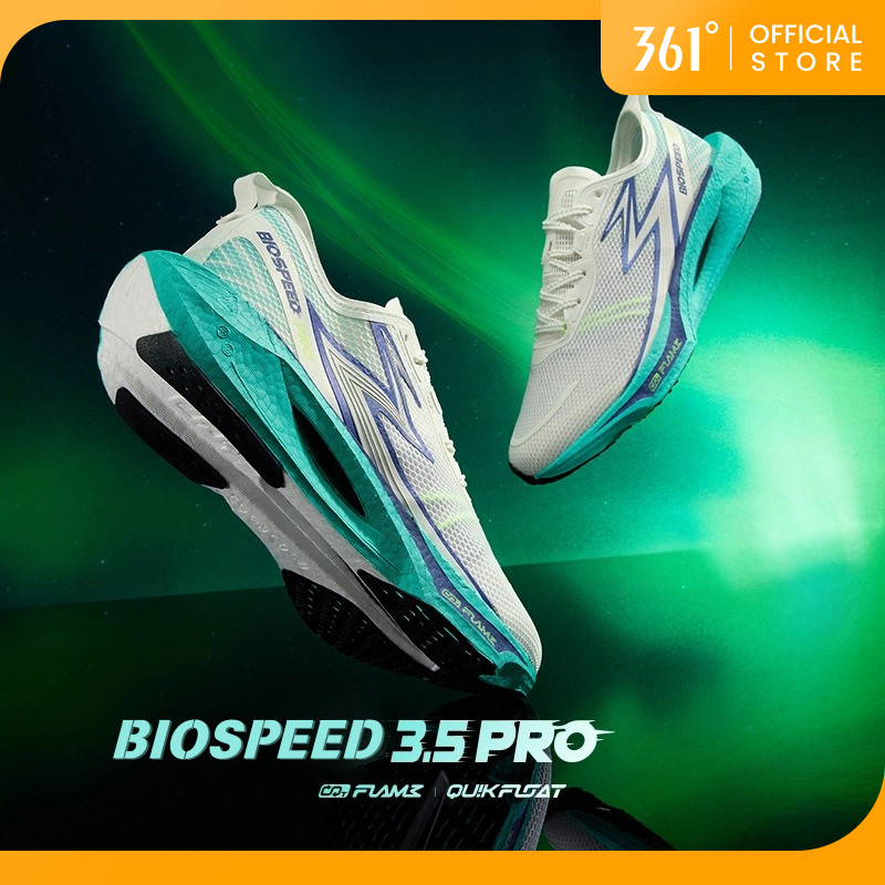 รองเท้าวิ่ง Biospeed 3.5 Pro ของ 361° สำหรับผู้ชาย ออกแบบมาเพื่อการแข่งขัน มาราธอน น้ำหนักเบาและ ...
