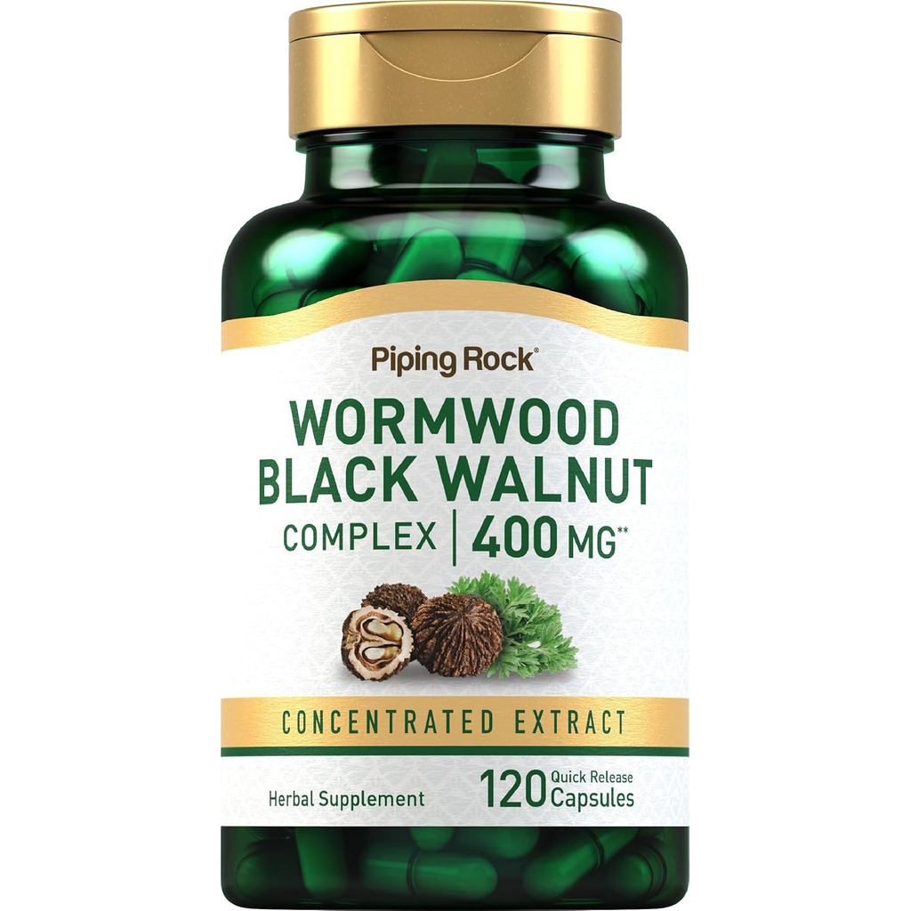 Wormwood Black Walnut Complex 400 mg. (120แคปซูล) วอลนัทสีดำ | Shopee ...