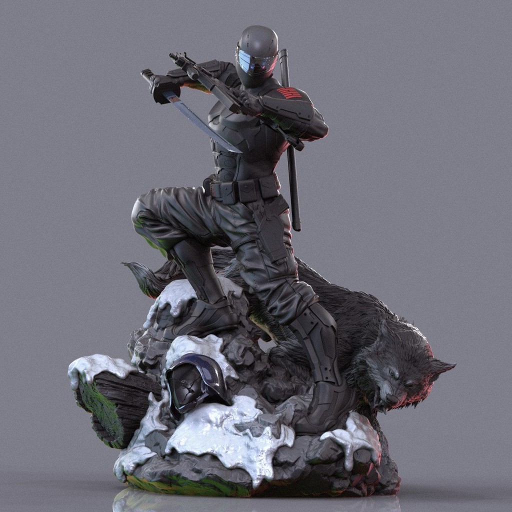 Exclusive gk White Model Special Forces Snake Eye 3d Printing Model ...