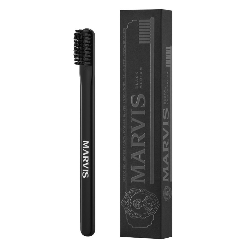 แปรงสีฟัน Mavis สีดำ ขนาดกลาง 1 แพ็ค 1 ชิ้น | Shopee Thailand