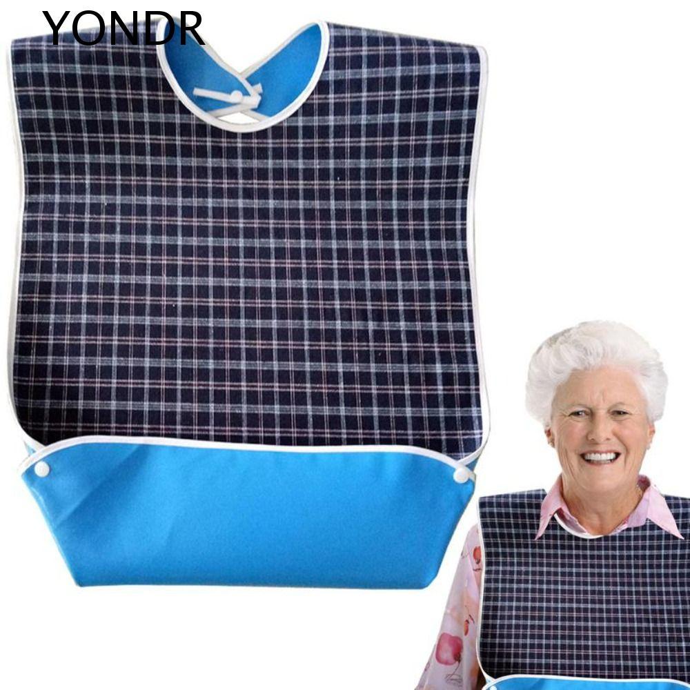 YONDR ผ้ากันเปื้อนเสื้อผ้า, กันน้ําด้านล่างกระเป๋า Mealtime Bibs, เสื้อ ...