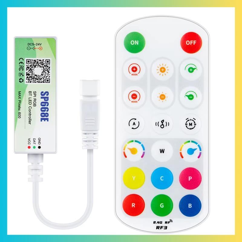SP668E SPI RGB LED Controller 600 IC รองรับ BT APP 2.4G ระยะไกลสําหรับ ...