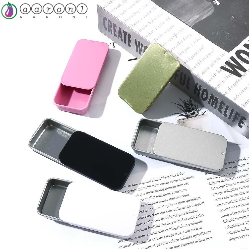 AARON1 Mini Eyebrow Soap Box Metal Square กล่องเก็บเครื่องประดับ Candy ...