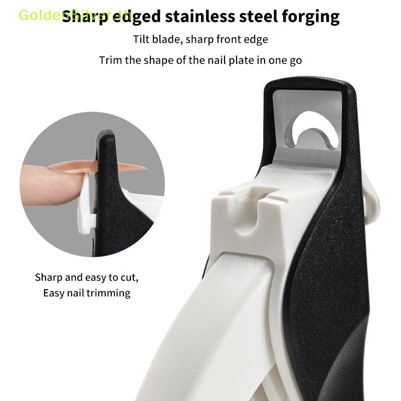 GoldenSilver อะคริลิคเล็บปลอม Clipper เล็บ Clamp Clippers ประเภทพิเศษ U ...