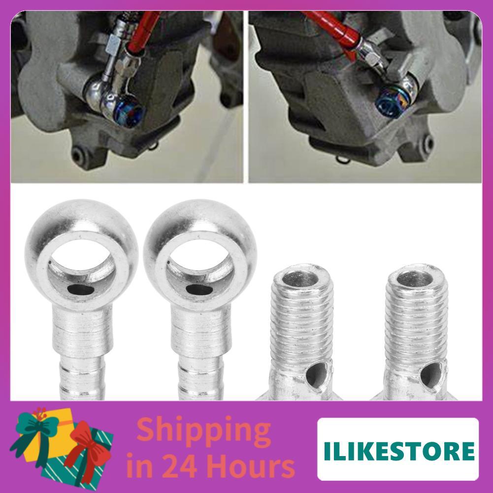 ilikestore M8 Banjo ข้อต่อท่อสแตนเลสกันสนิมซีลแน่นเบรคข้อต่ออะแดปเตอร์ ...