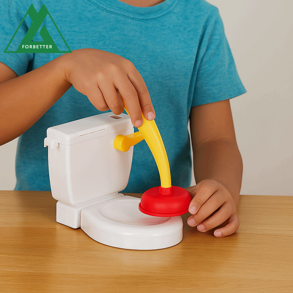 FORBETTER ห้องน้ํา Flushing Prank ของเล่น, Flush Toilet Board เกม Water ...