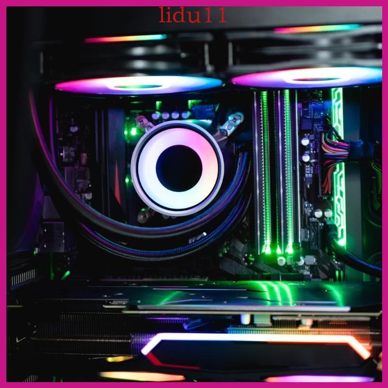 LID 1 ถึง 4 5 4Pin PWM พัดลม CPU Hub คอมพิวเตอร์พีซีกรณี Chasis Coolers ...