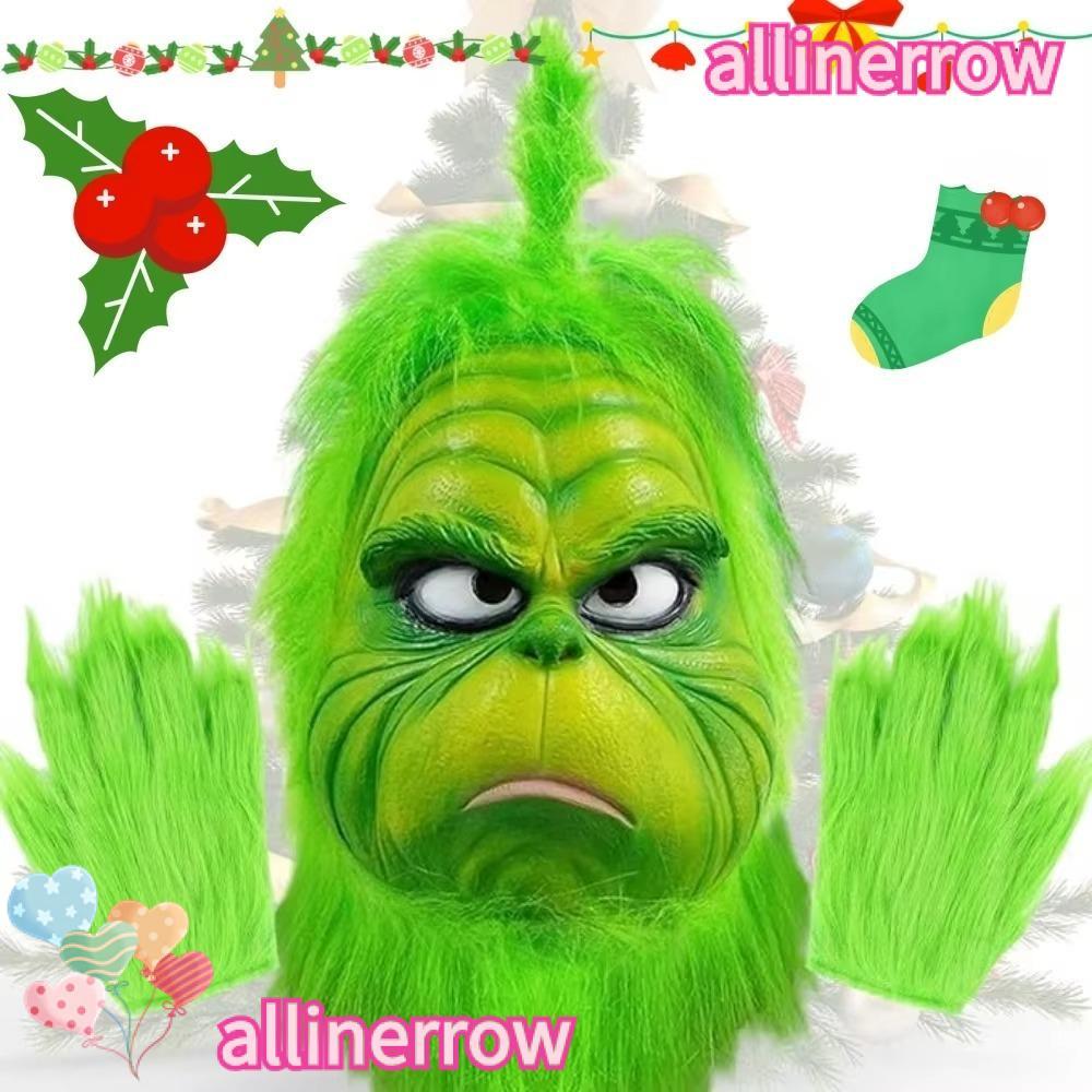 ALLINERROW Grinch, สีเขียวขนสัตว์ Freak อะนิเมะ Grinch หมวก, ตลก ...