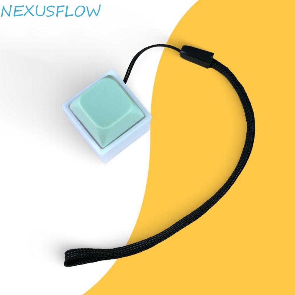 NEXUSFLOW พวงกุญแจปุ่มปลายนิ้ว, สวิตช์คีย์บอร์ด ABS พวงกุญแจสวิตช์เชิงกล, ตลกไม่มีไฟ LED คลิก ...