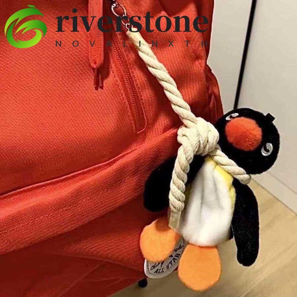 RIVERSTONE Pingu ของเล่นตุ๊กตา,ตลกแขวนเชือก Pingu จี้ตุ๊กตา, ของเล่น ...