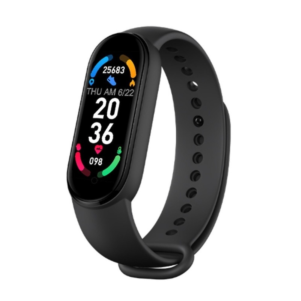 M6สมาร์ทนาฬิกาผู้ชายผู้หญิง Heart Rate Monitor บลูทูธกีฬา Smartwatch ...