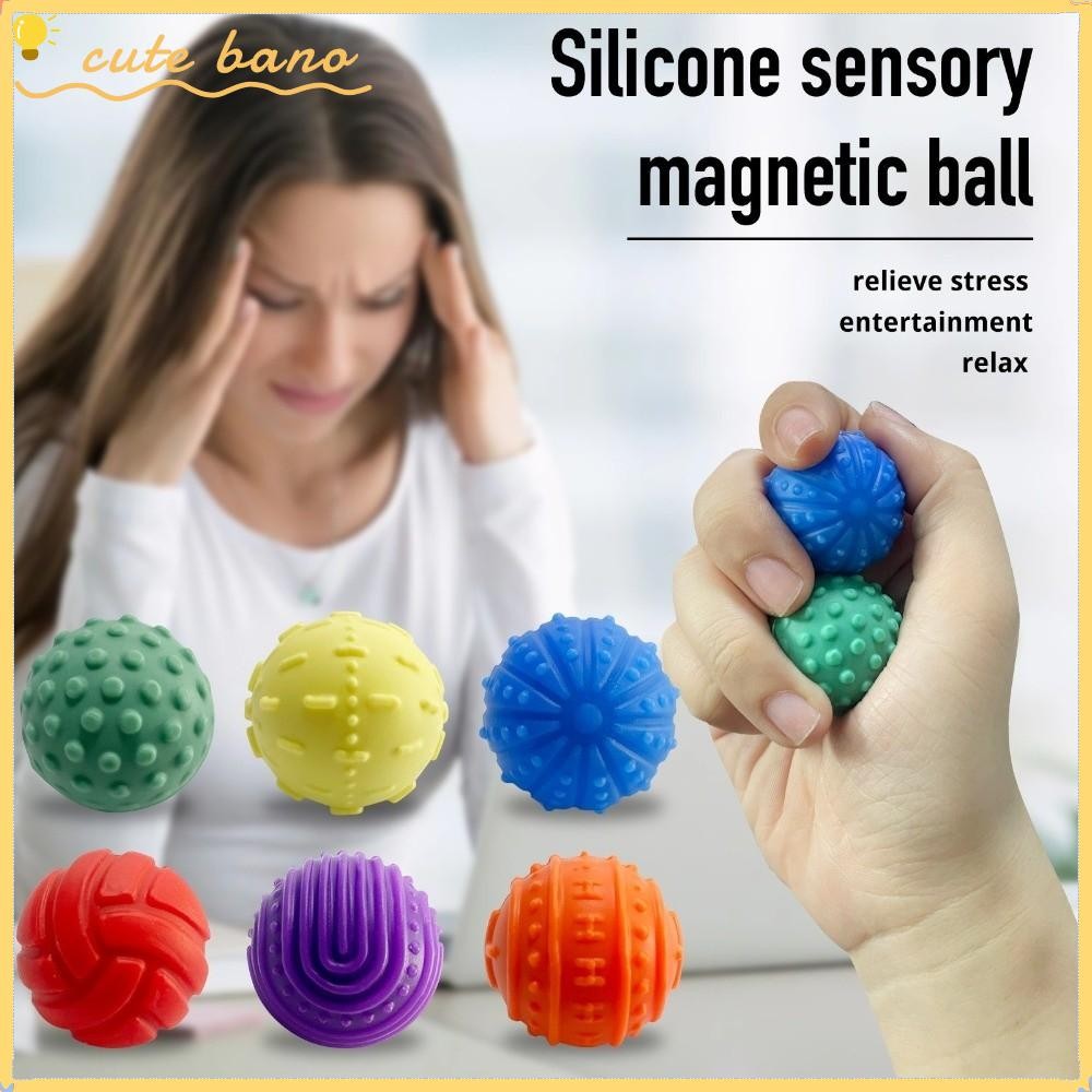 BANO Magnetic Balls, Silicon Stress Relief Fidget Toys, Compact ...