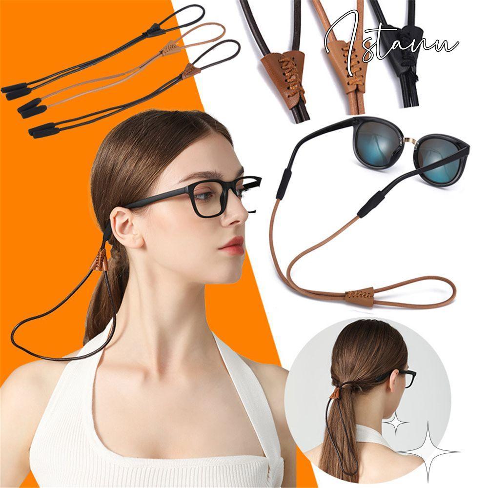 ISTANU สายคล้องแว่นตาทำจากหนังมีโซ่ สำหรับแว่นกันแดด | Shopee Thailand