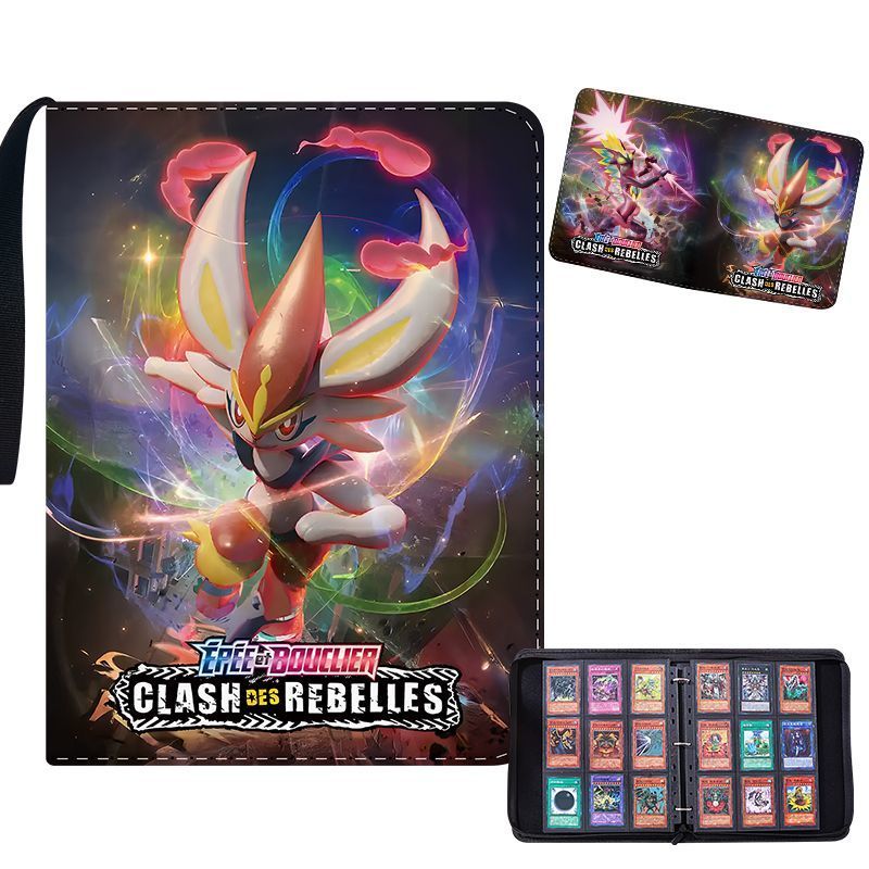 ความจุขนาดใหญ่ Jiugongge Pokémon Card Book Collection Book Loose-leaf ...